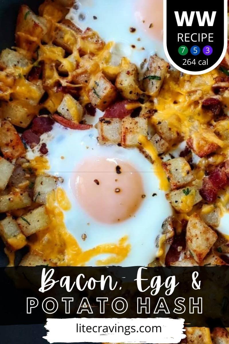Bacon, Egg, and Potato Hash | Lite Cravings | WW Recipes