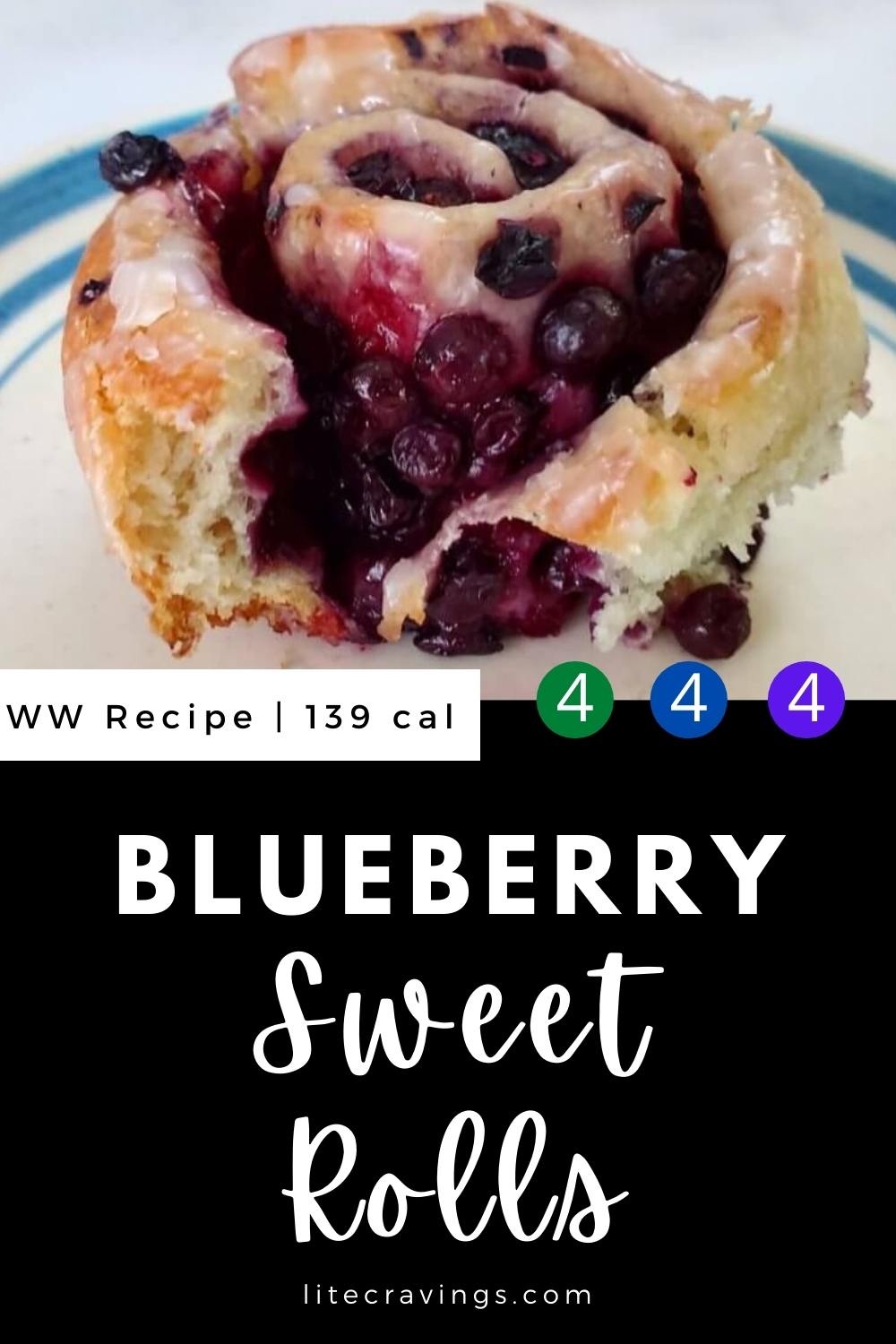 Blueberry Sweet Rolls | Lite Cravings | WW Recipes