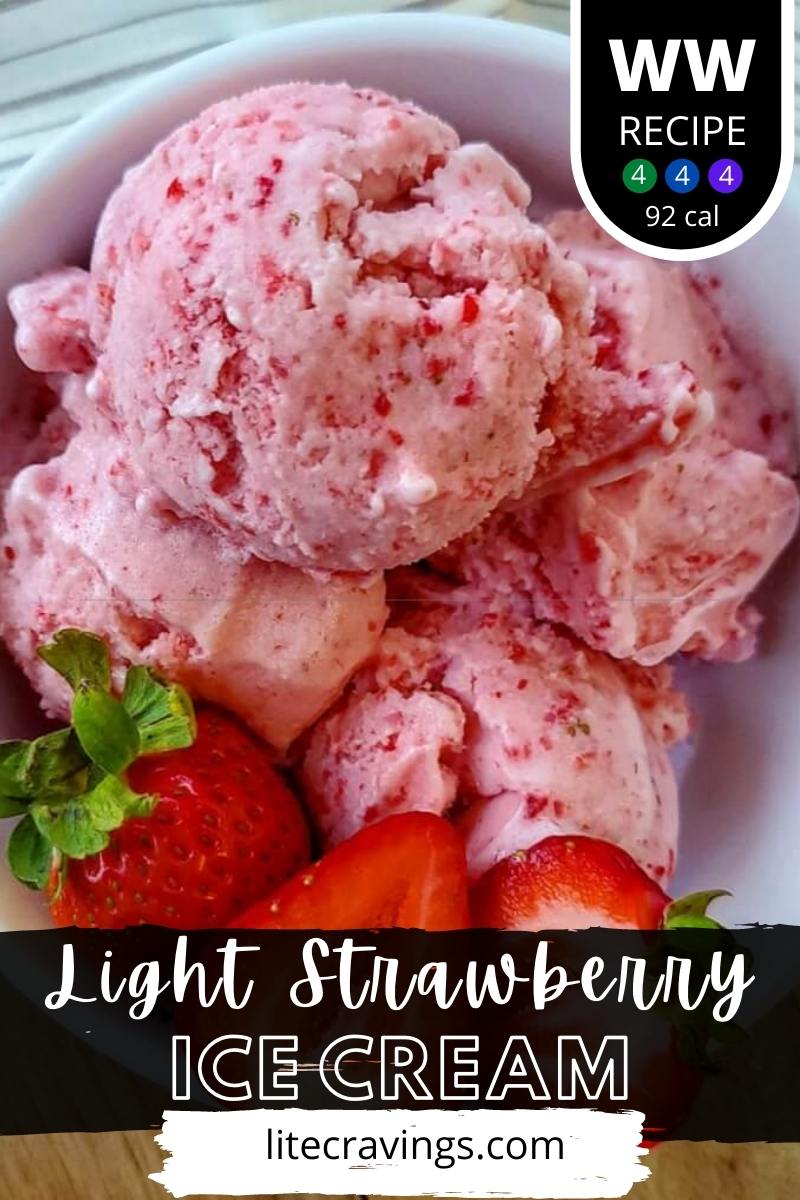 Light Strawberry Ice Cream | Lite Cravings | WW Recipes