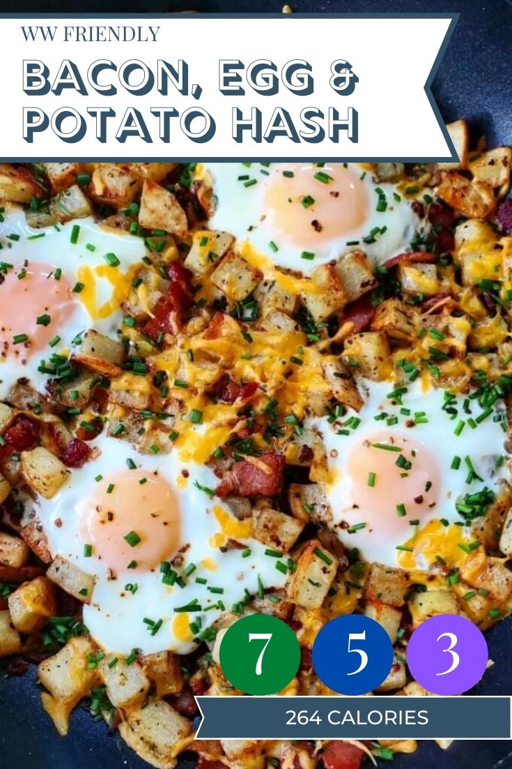 Bacon, Egg, and Potato Hash | Lite Cravings | WW Recipes