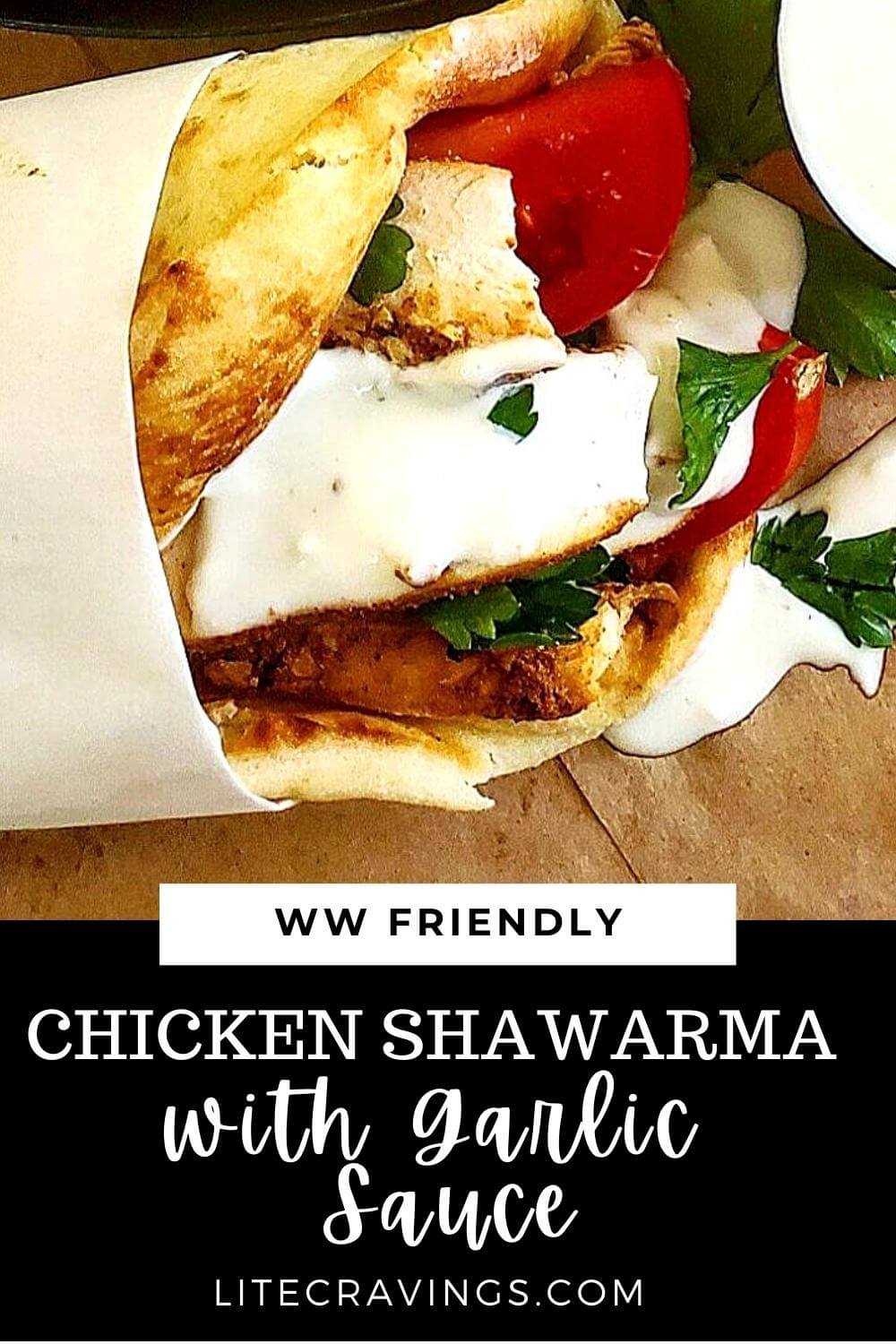 Chicken Shawarma with Garlic Sauce | Air Fryer or Skillet | Lite ...