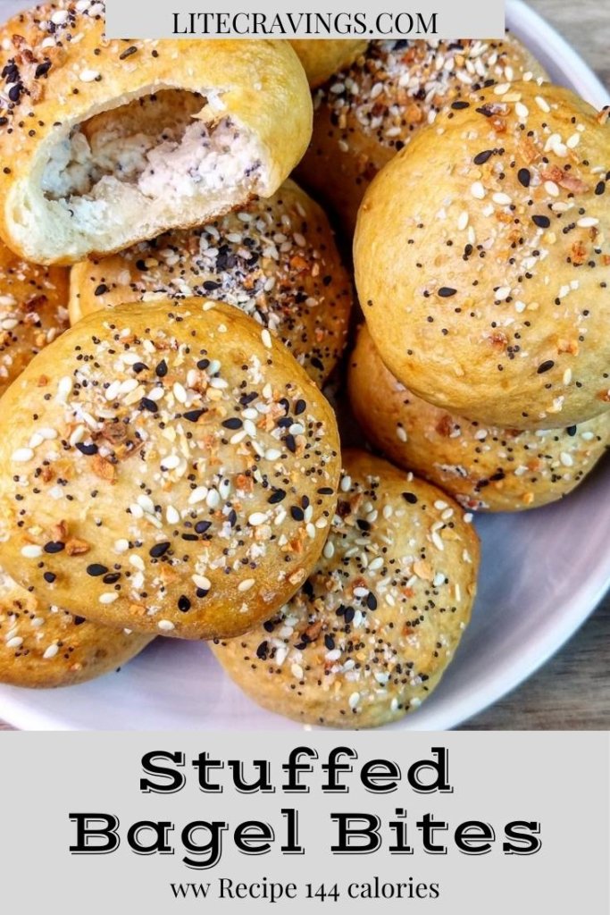 Stuffed Bagel Bites - Lite Cravings