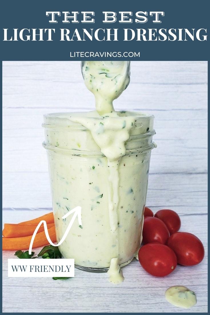 The Best Light Ranch Dressing - Lite Cravings
