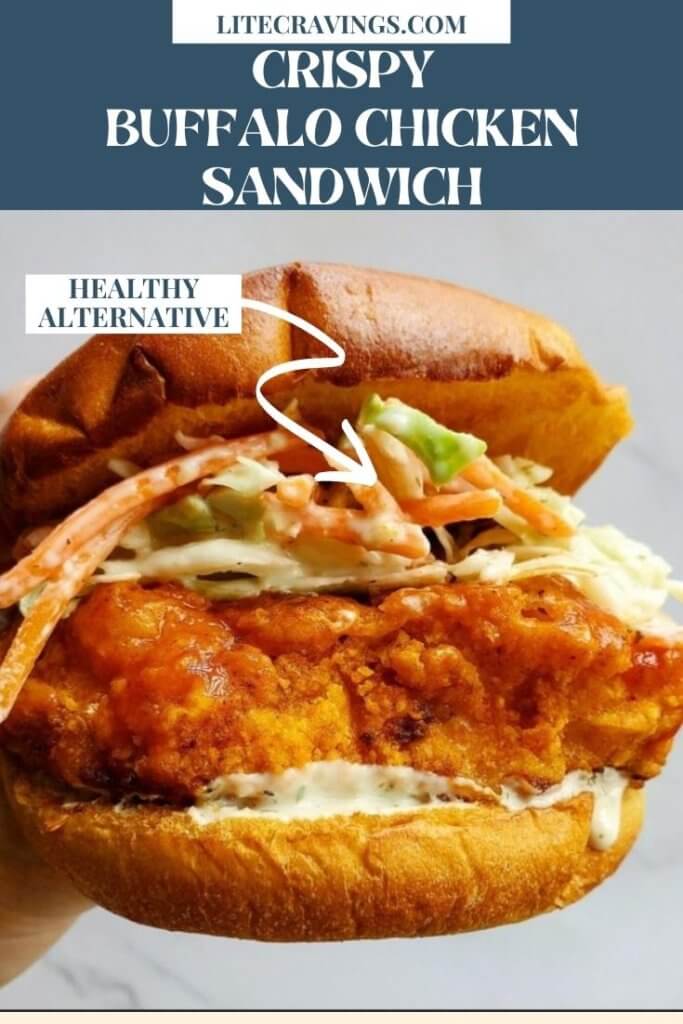 Crispy Buffalo Chicken Sandwich |Lite Cravings | Healthier Recipes