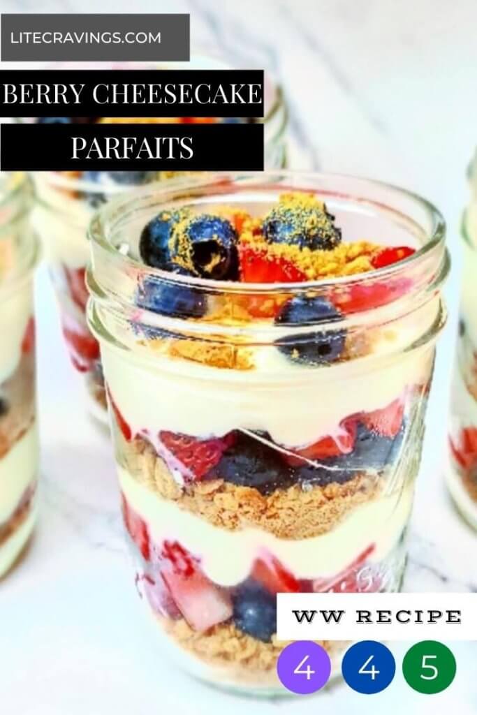 Berry Cheesecake Parfaits | Lite Cravings | Healthier Recipes