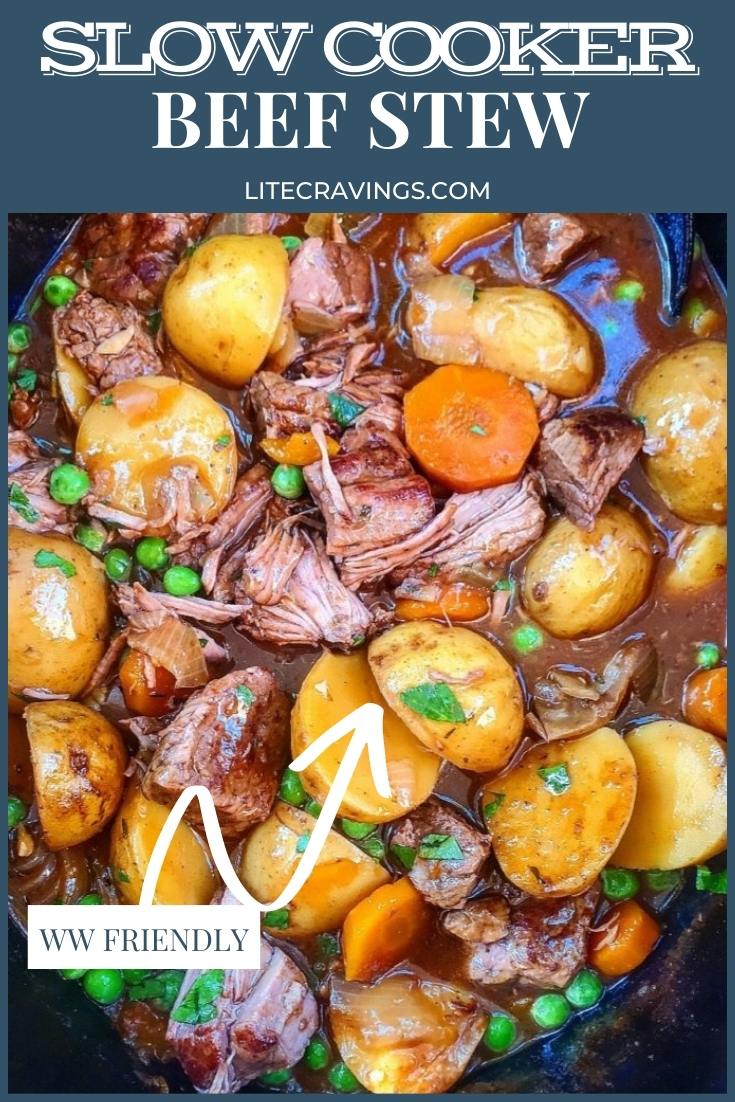 Slow Cooker Beef Stew | Lite Cravings | Healthier Recipes