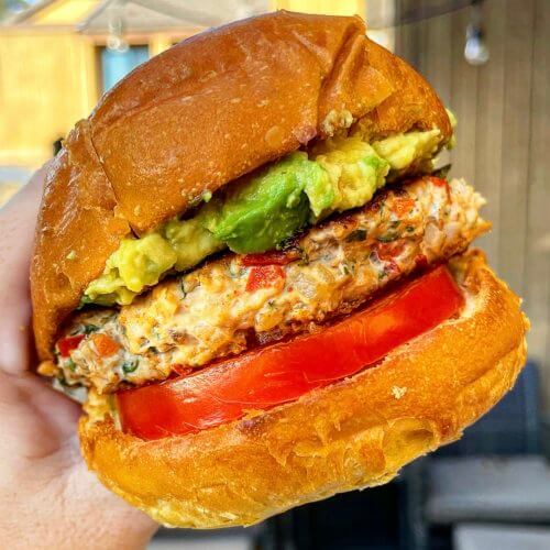 Chili Lime Chicken Burgers - Lite Cravings