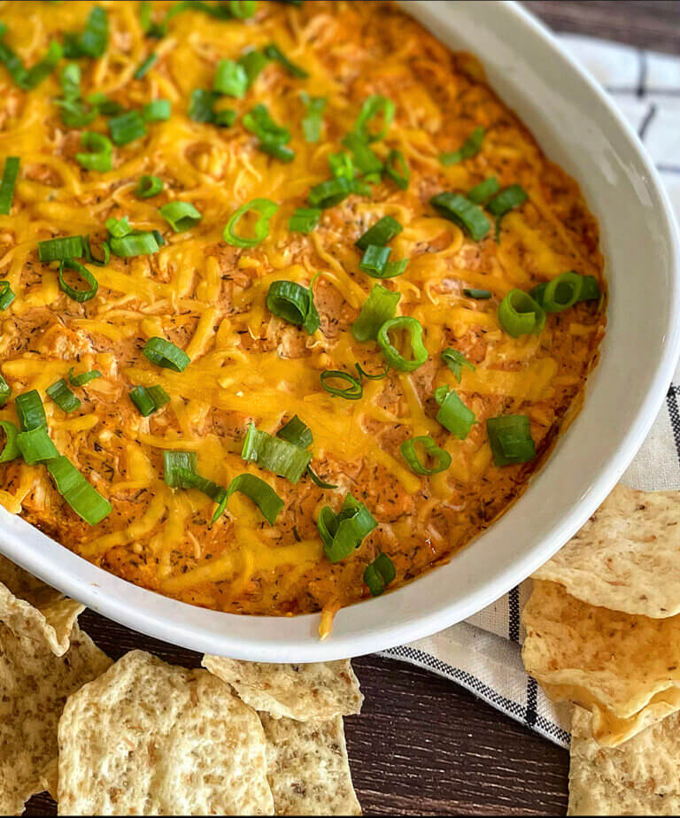 Healthier Buffalo Chicken Dip | Lite Cravings Recipes