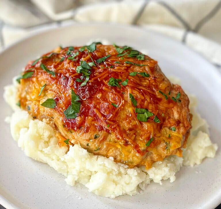 Mini BBQ Cheddar Meatloaves - Lite Cravings